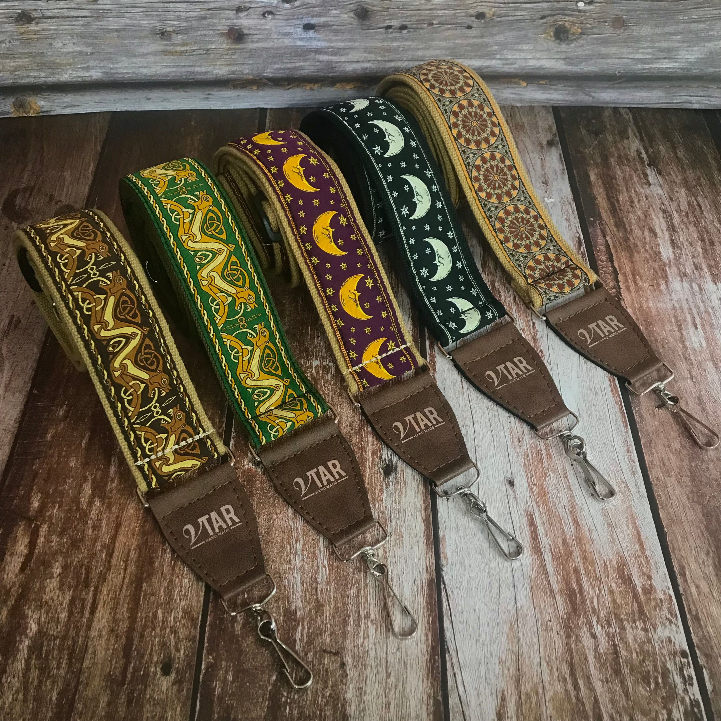 Banjo Strap Pattern Collection – Vtar Handmade Vegan Guitar Straps ...